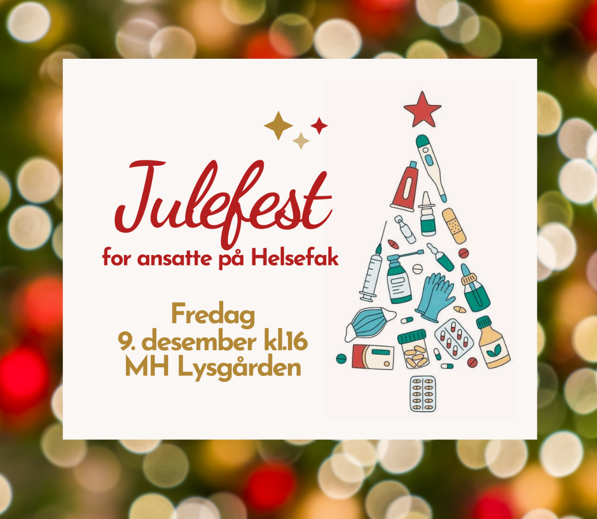 Julefest for ansatte på Det helsevitenskapelige fakultet | UiT
