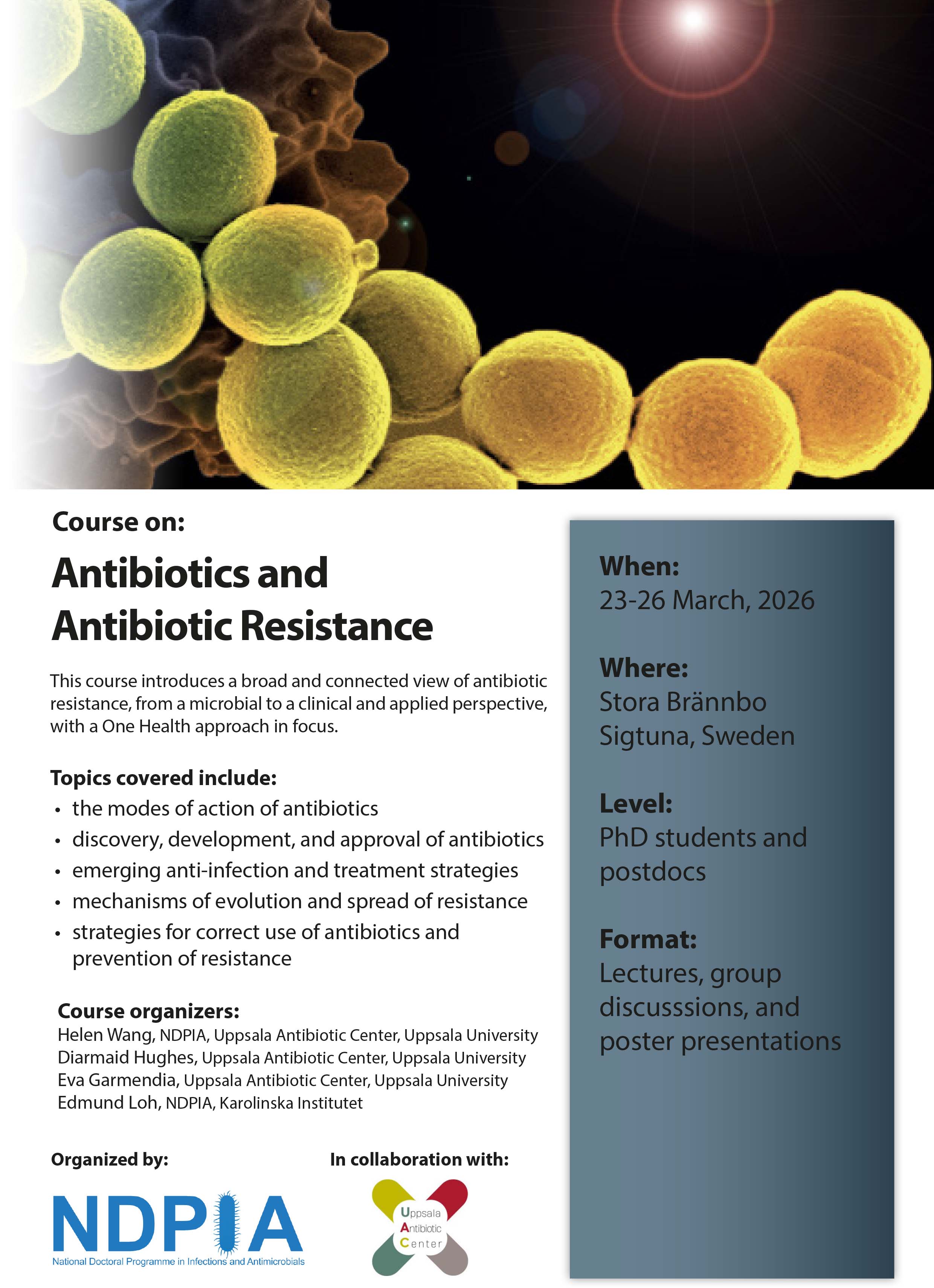 Antibiotics and Antibiotic Resistance - NDPIA | UiT
